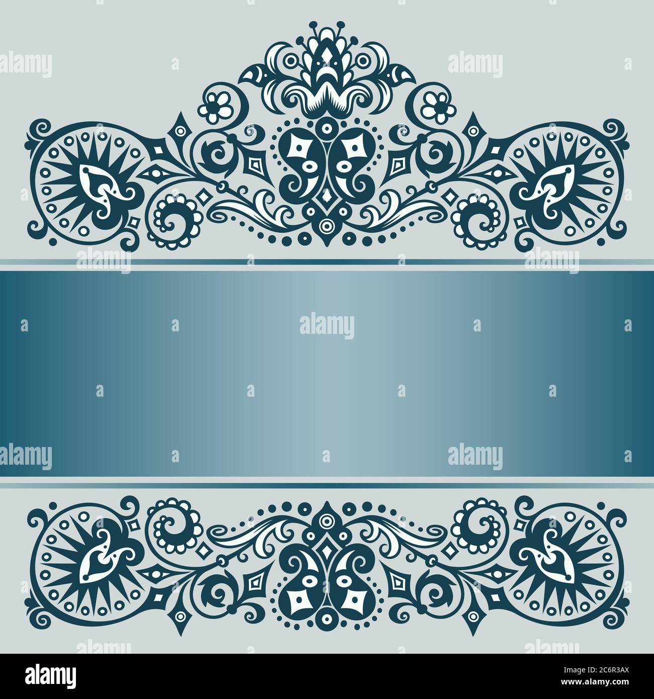 Vector ornamental nature vintage border Stock Vector Image & Art - Alamy