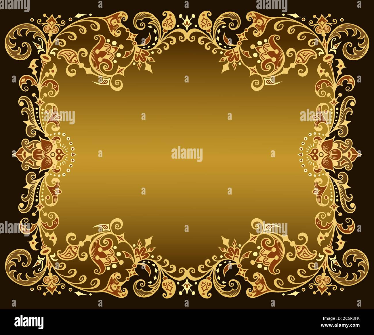 Vector ornamental nature vintage border Stock Vector Image & Art - Alamy