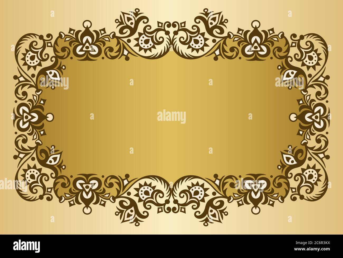 Vector ornamental nature vintage border Stock Vector Image & Art - Alamy