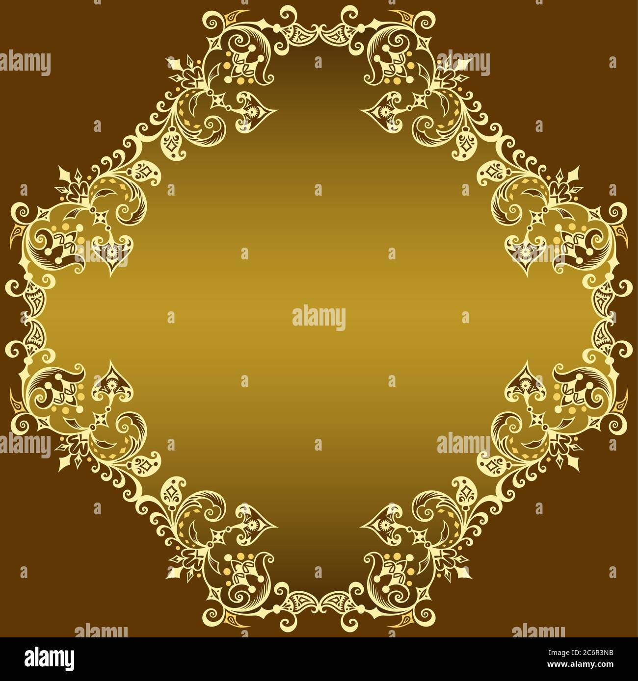 Vector ornamental nature vintage border Stock Vector Image & Art - Alamy