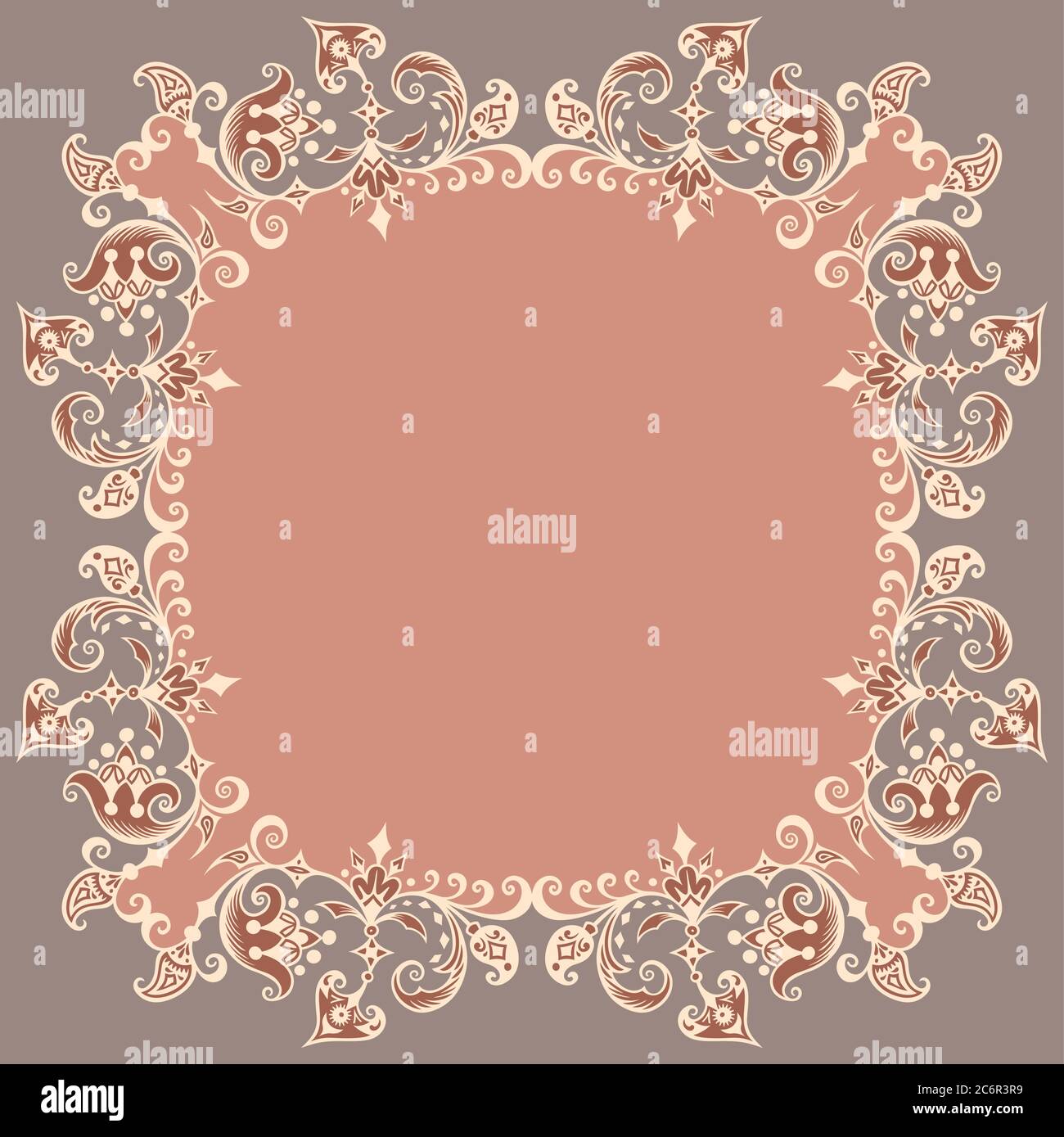 Vector ornamental nature vintage border Stock Vector Image & Art - Alamy