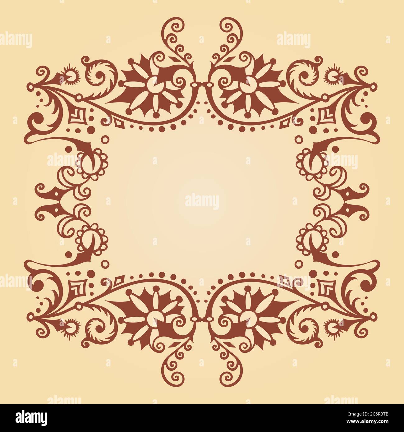 Vector ornamental nature vintage frame Stock Vector Image & Art - Alamy