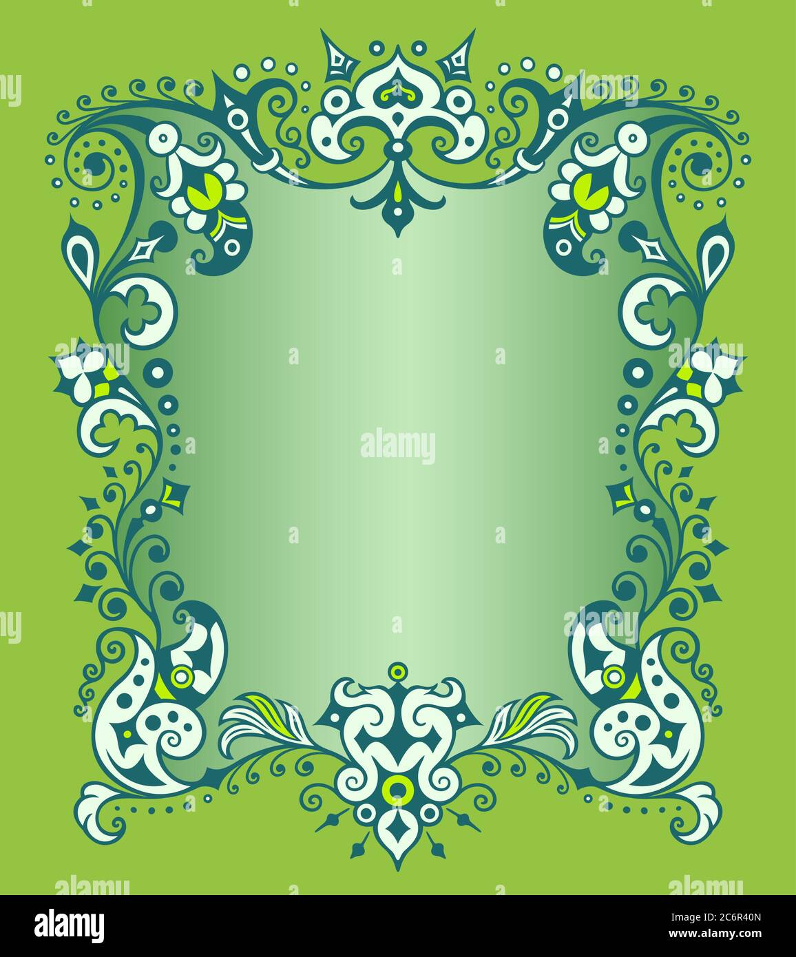 Vector ornamental nature vintage border Stock Vector Image & Art - Alamy
