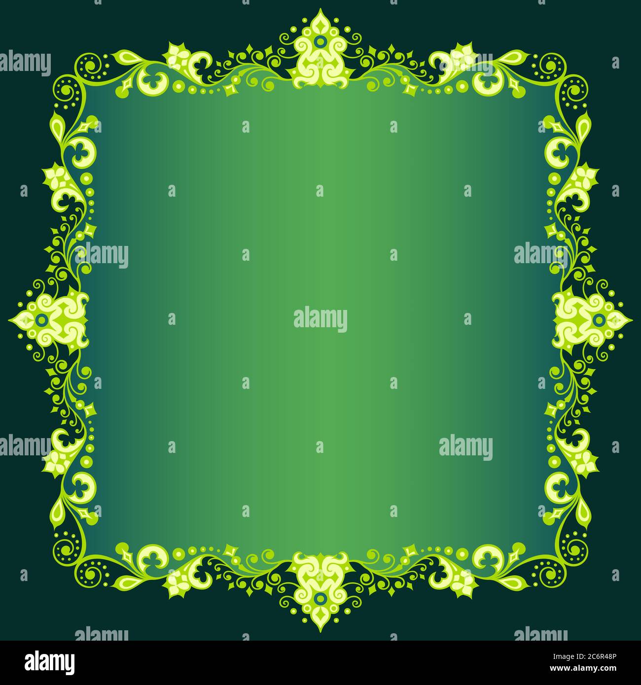 Vector ornamental nature vintage border Stock Vector Image & Art - Alamy