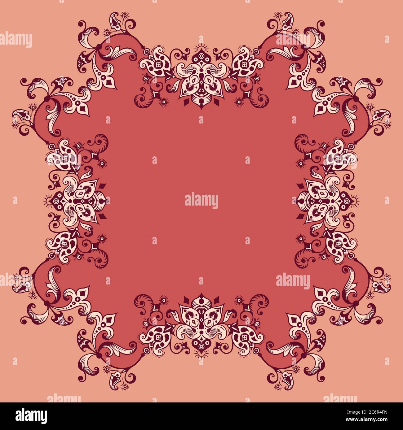 Vector ornamental nature vintage border Stock Vector Image & Art - Alamy