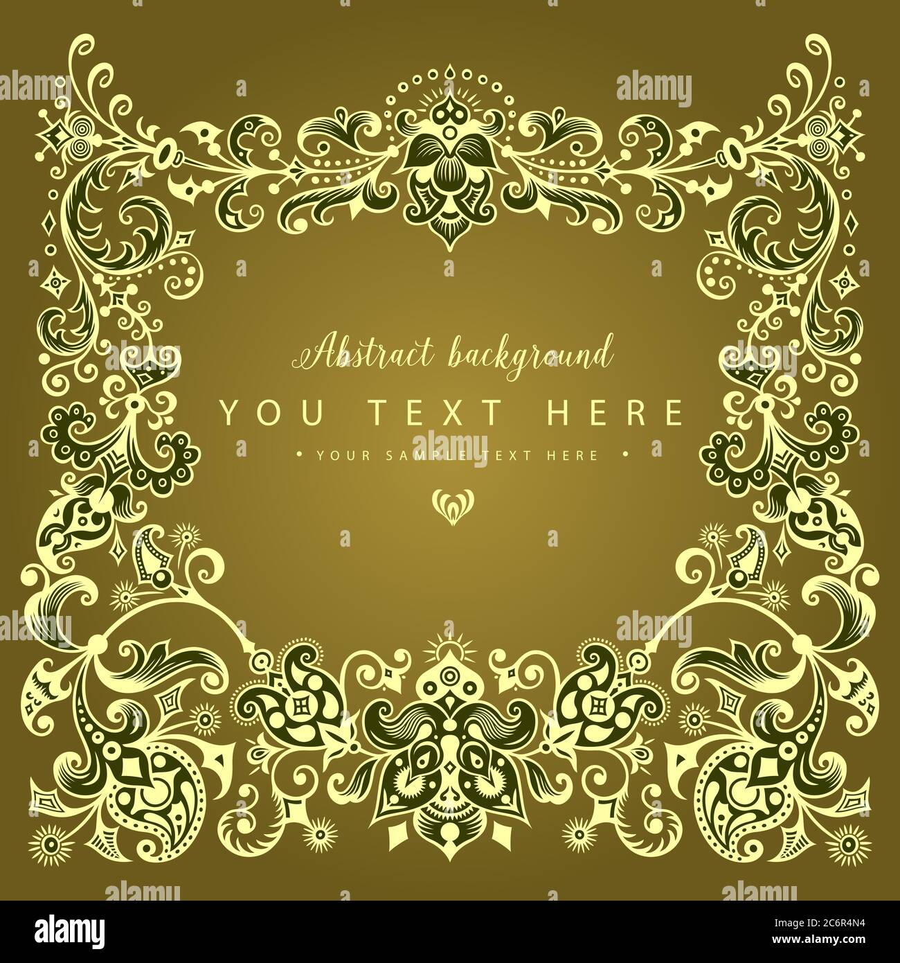 Vector ornamental nature vintage border Stock Vector Image & Art - Alamy