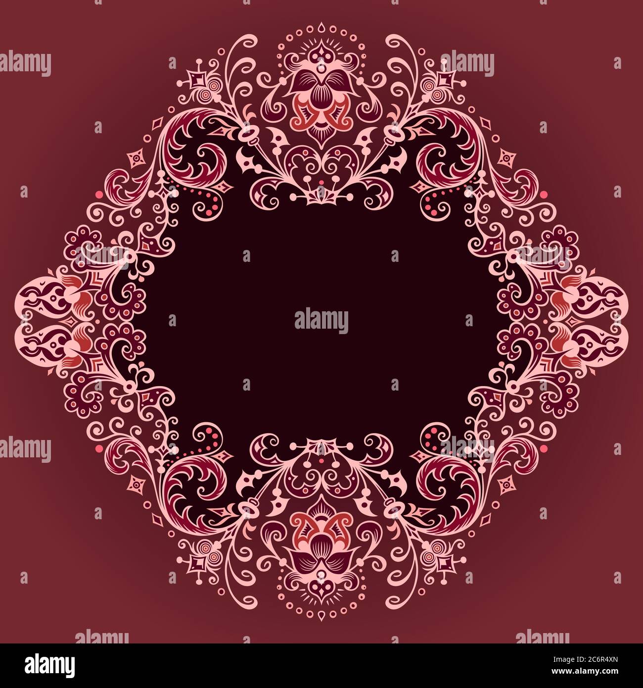 Vector ornamental nature vintage border Stock Vector Image & Art - Alamy