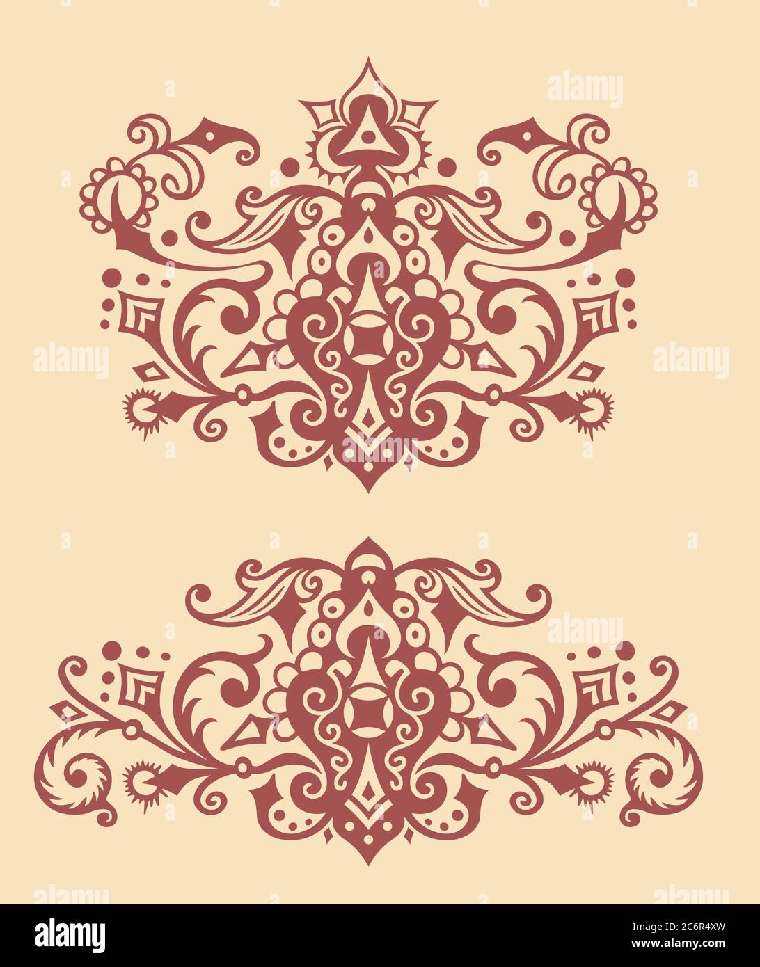 Vector ornamental vintage design elements Stock Vector Image & Art - Alamy