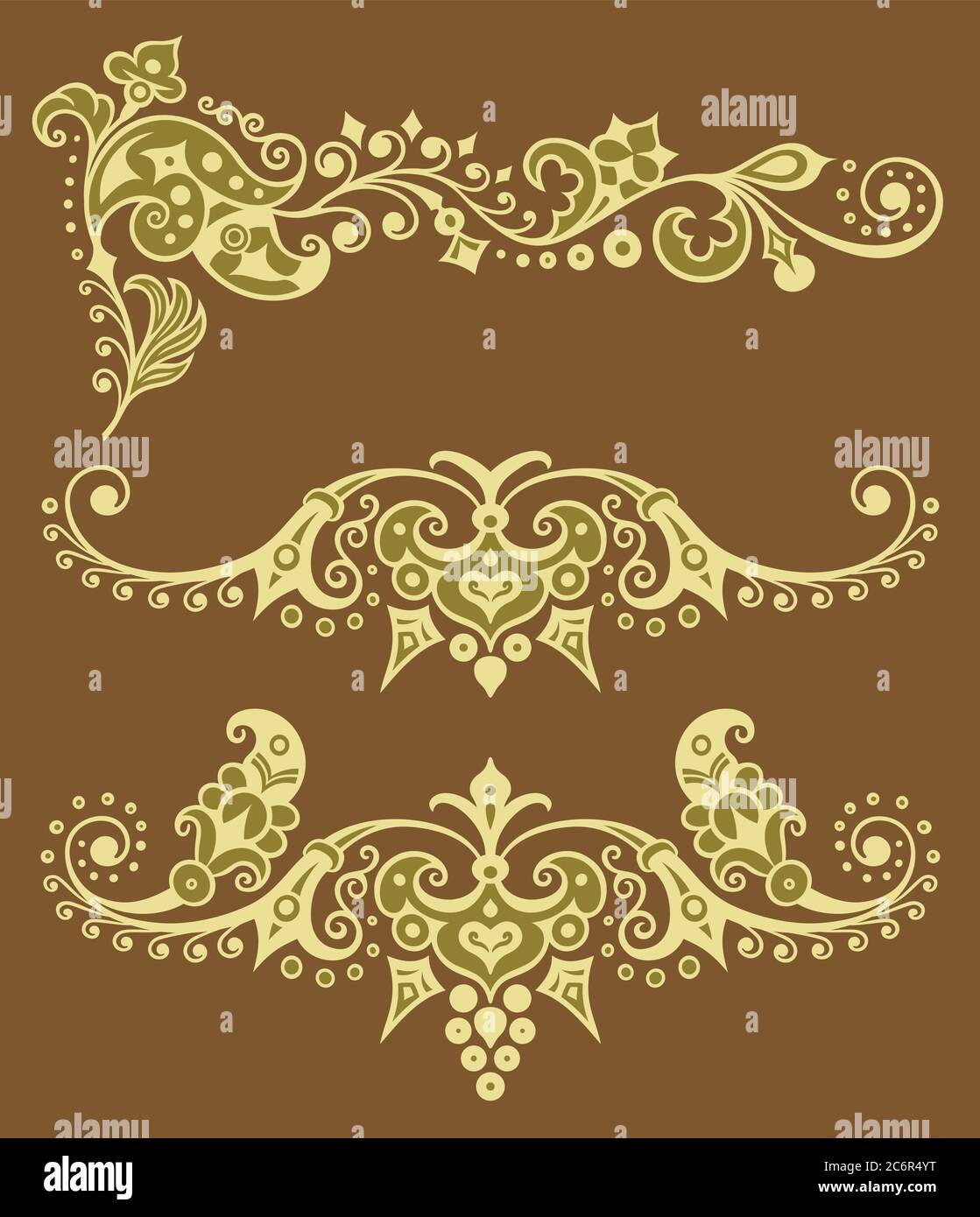 Vector ornamental vintage design elements Stock Vector Image & Art - Alamy