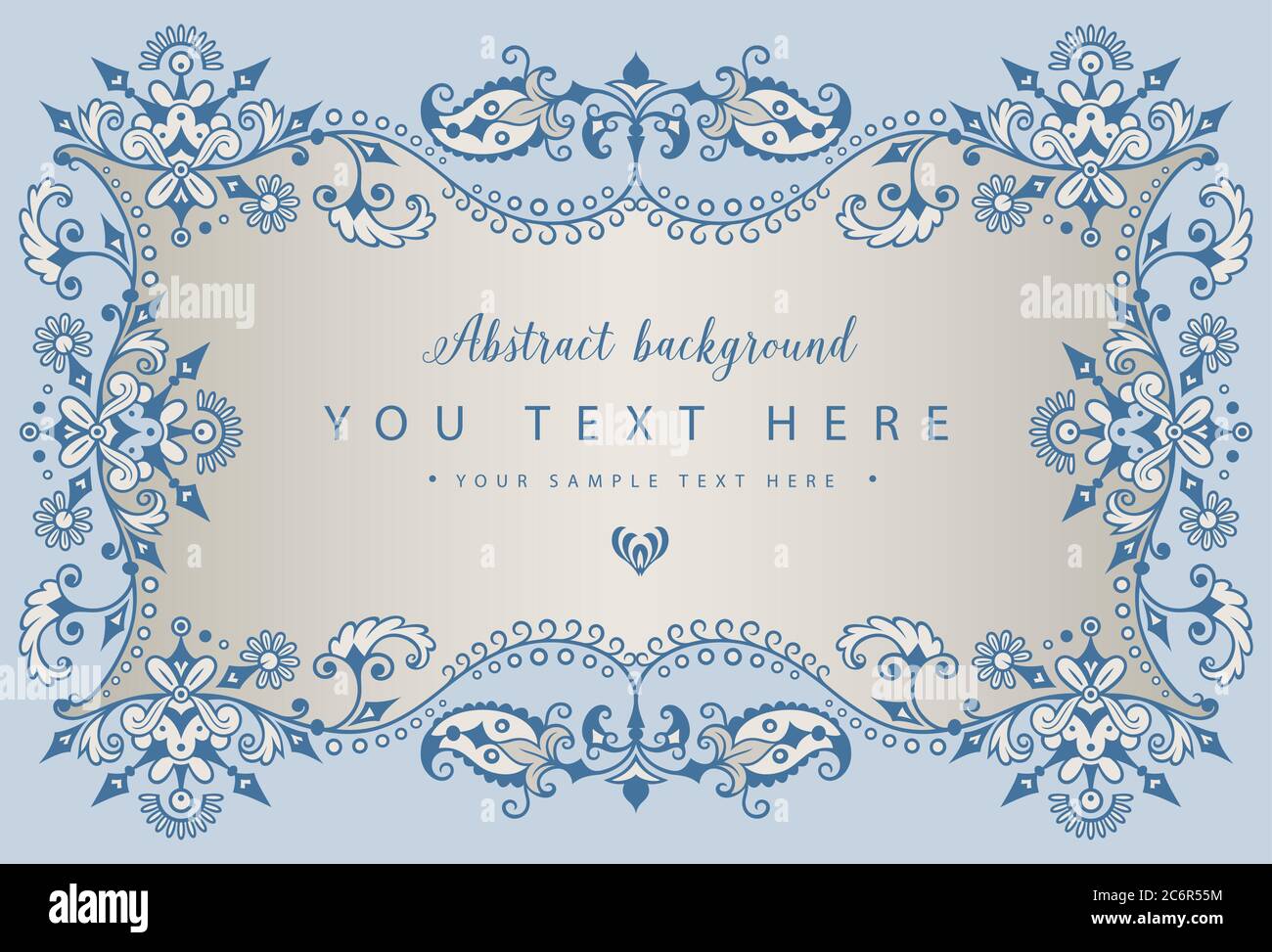 Vector abstract ornamental nature vintage border Stock Vector Image ...