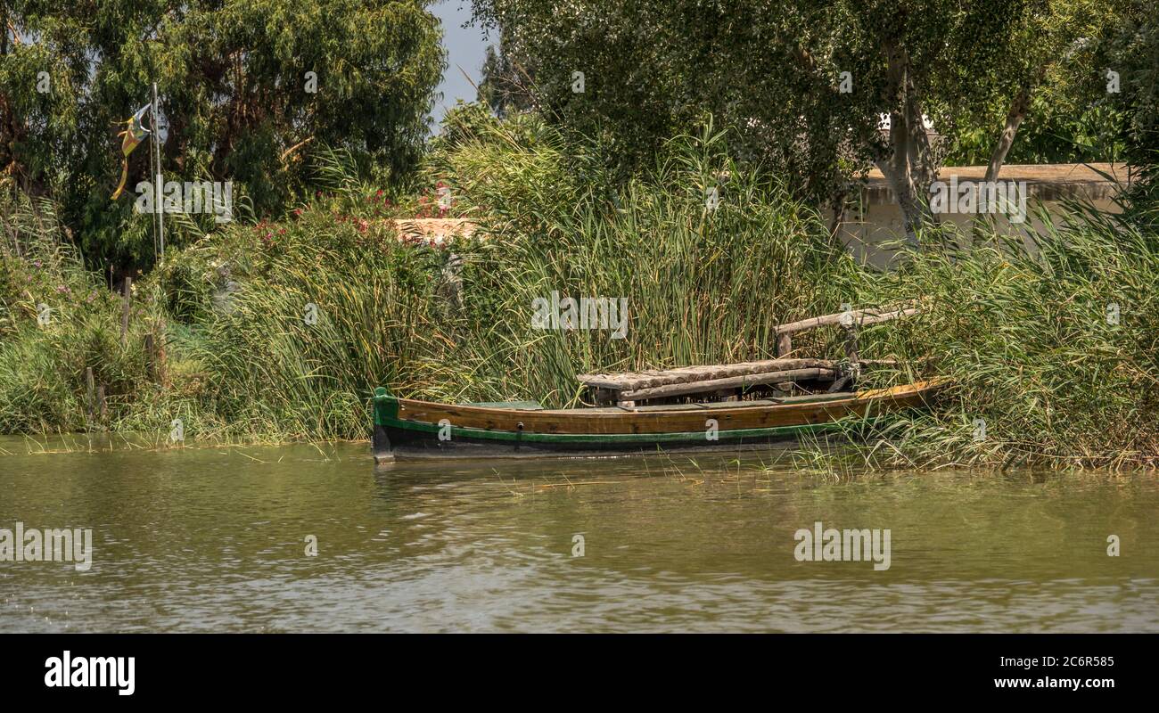 group of traditional wooden boats. Latin sailing ships, in the harbor ...