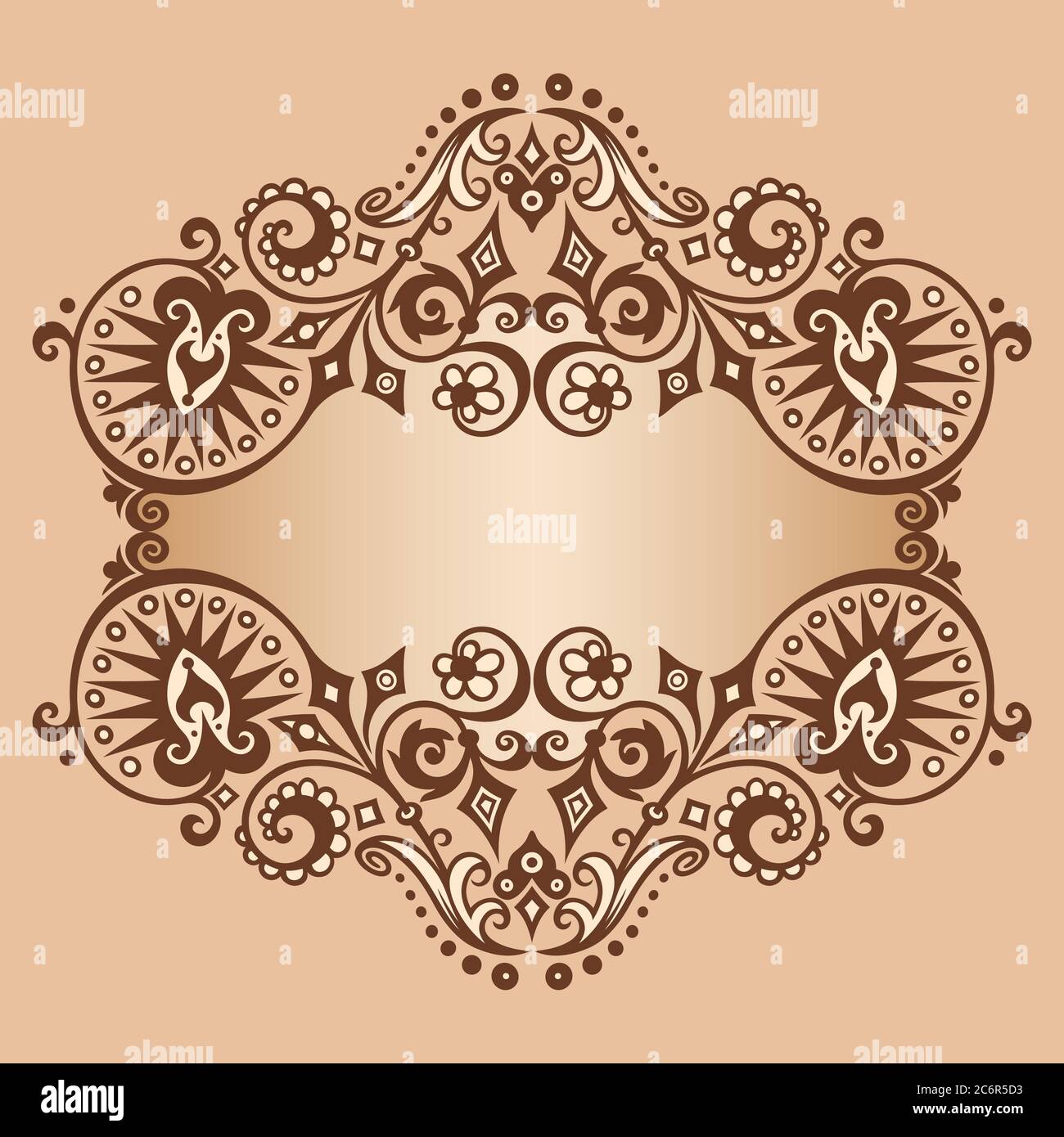 Vector ornamental nature vintage border Stock Vector Image & Art - Alamy
