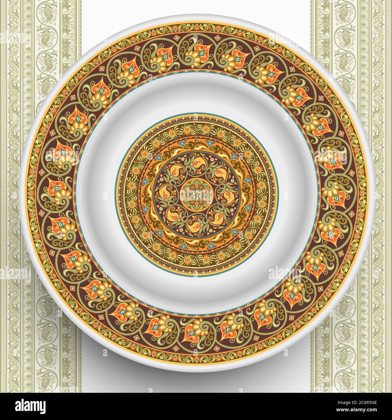 Decorative plate border hi-res stock photography and images - Alamy