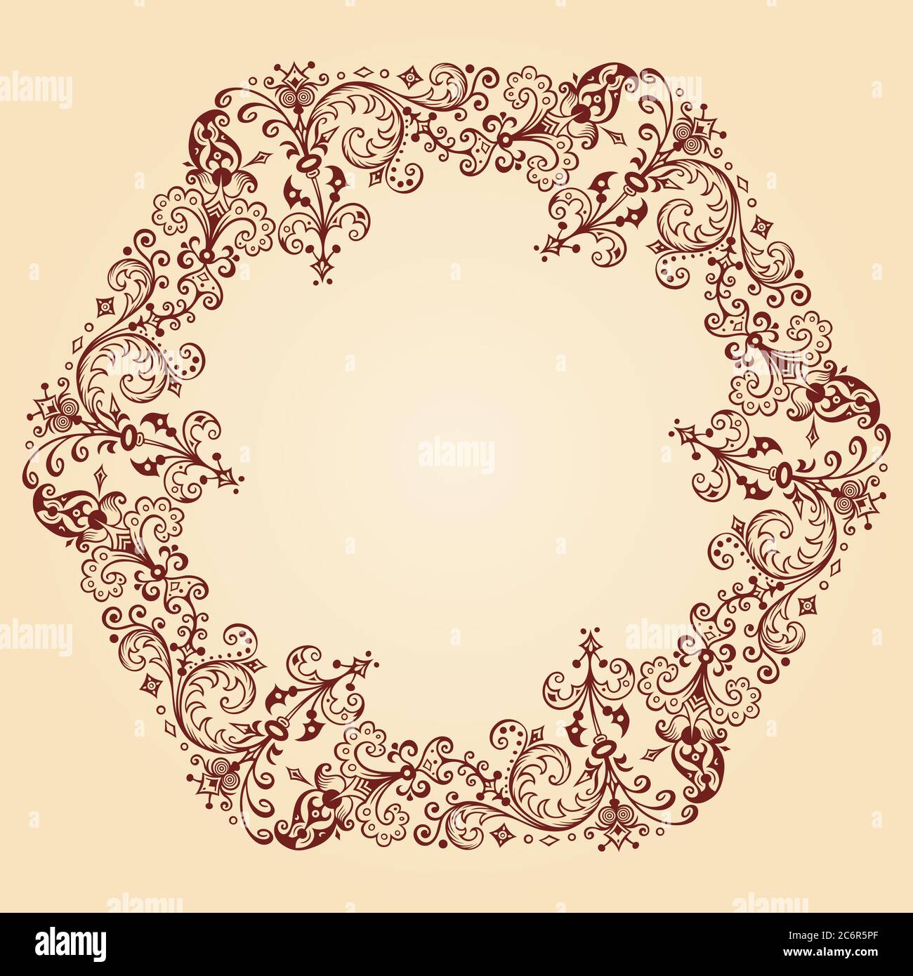 Vector ornamental nature vintage border Stock Vector Image & Art - Alamy