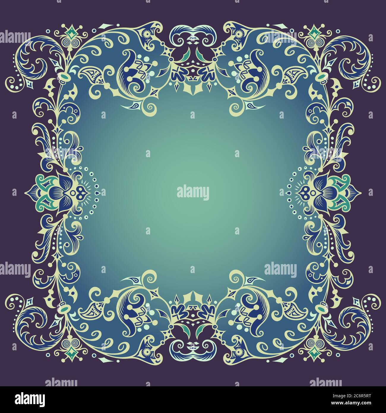 Vector ornamental nature vintage border Stock Vector Image & Art - Alamy