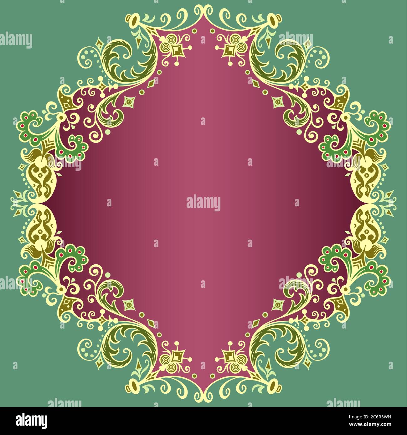 Vector ornamental nature vintage border Stock Vector Image & Art - Alamy
