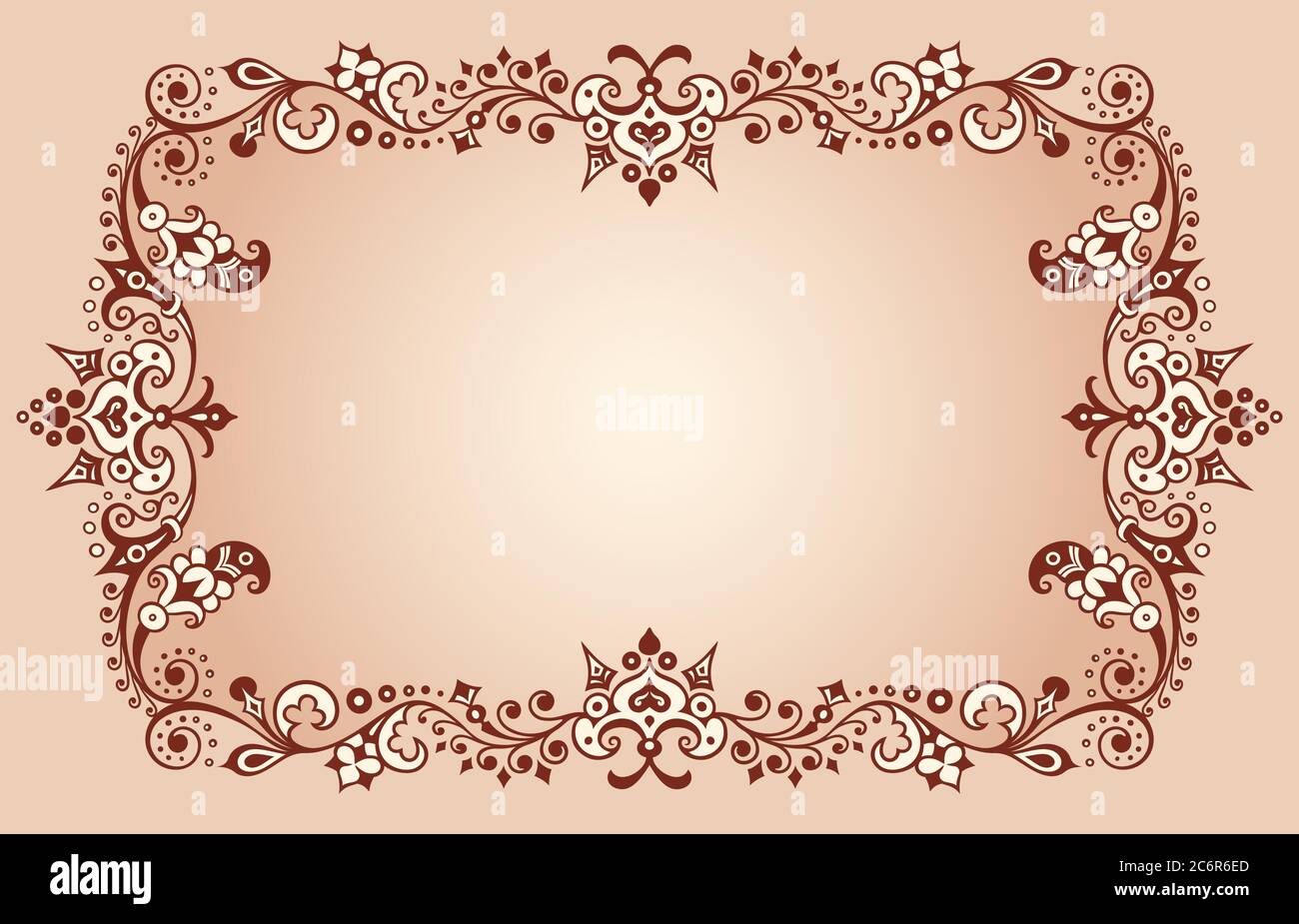 Vector ornamental nature vintage border Stock Vector Image & Art - Alamy