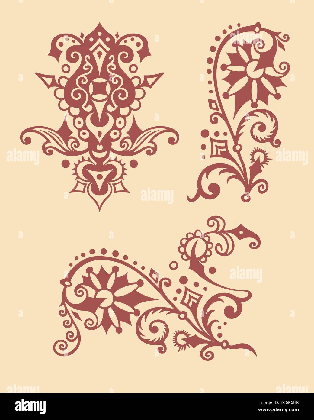 Vector ornamental vintage design elements Stock Vector Image & Art - Alamy
