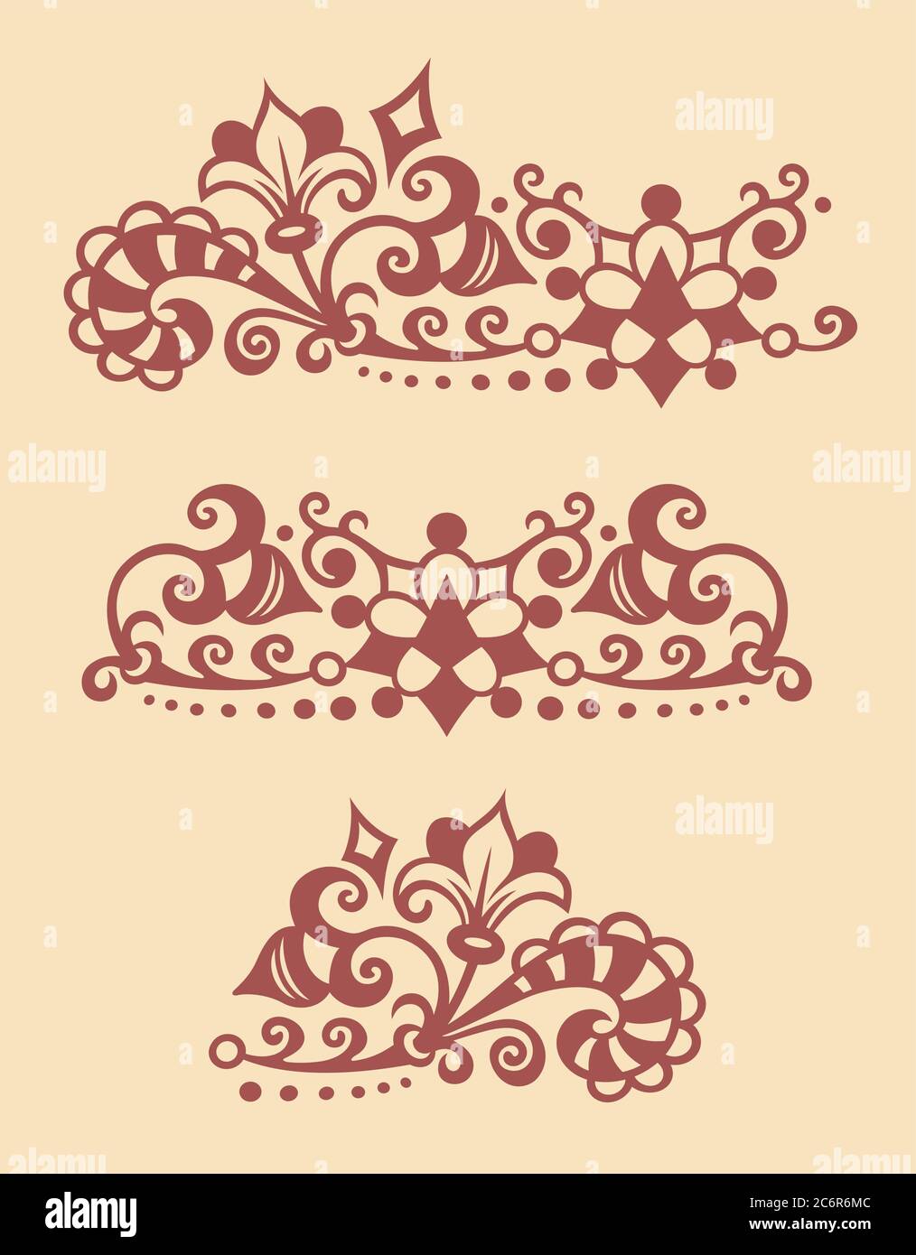 Vector ornamental vintage design elements Stock Vector Image & Art - Alamy