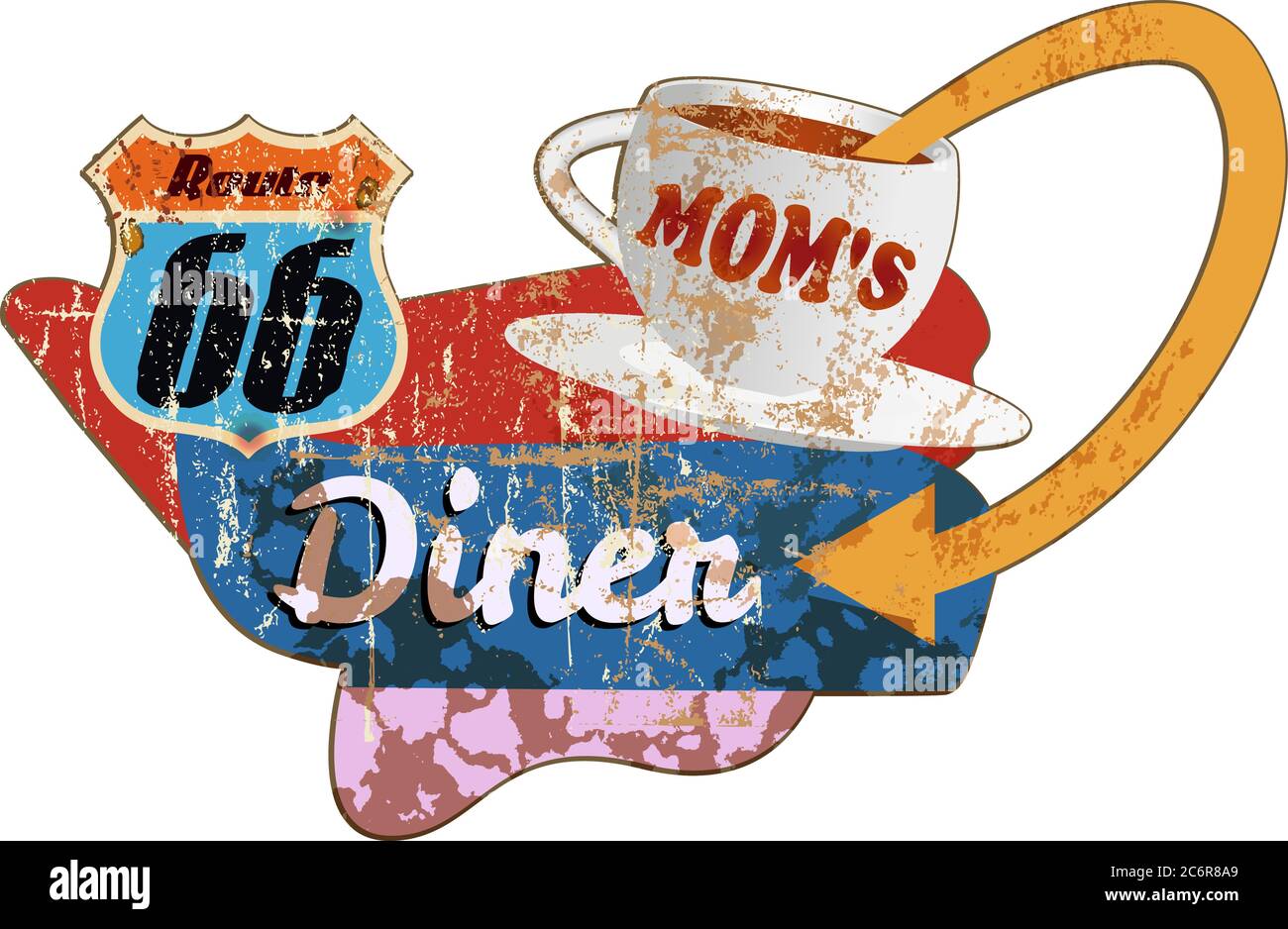 Diner Sign Vector