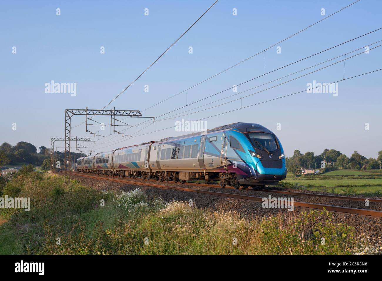 First Transpennine Express CAF class 397 Nova 2 electric train on the ...
