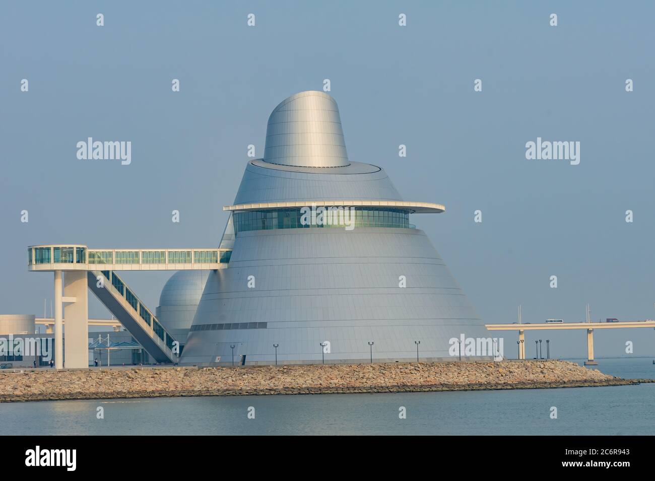 Sunset view of the Macau Science Center at China Stock Photo - Alamy
