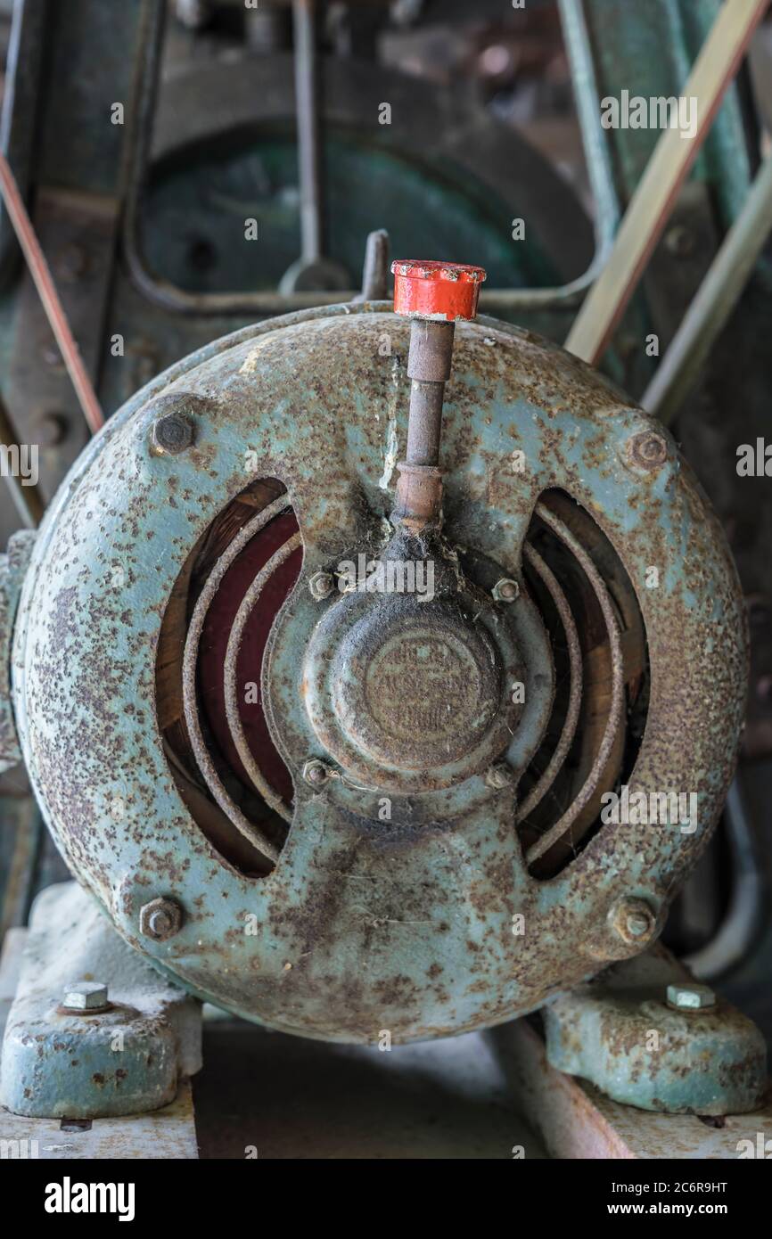 electric engine on a historic machine Stock Photo - Alamy