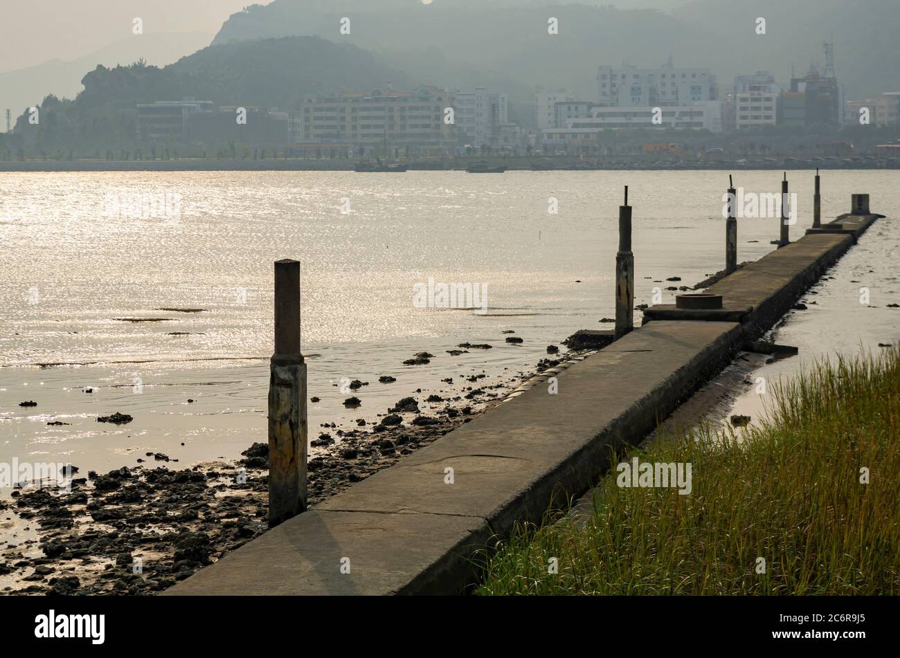 Old port of the Coloane Village at Macao, China Stock Photo - Alamy