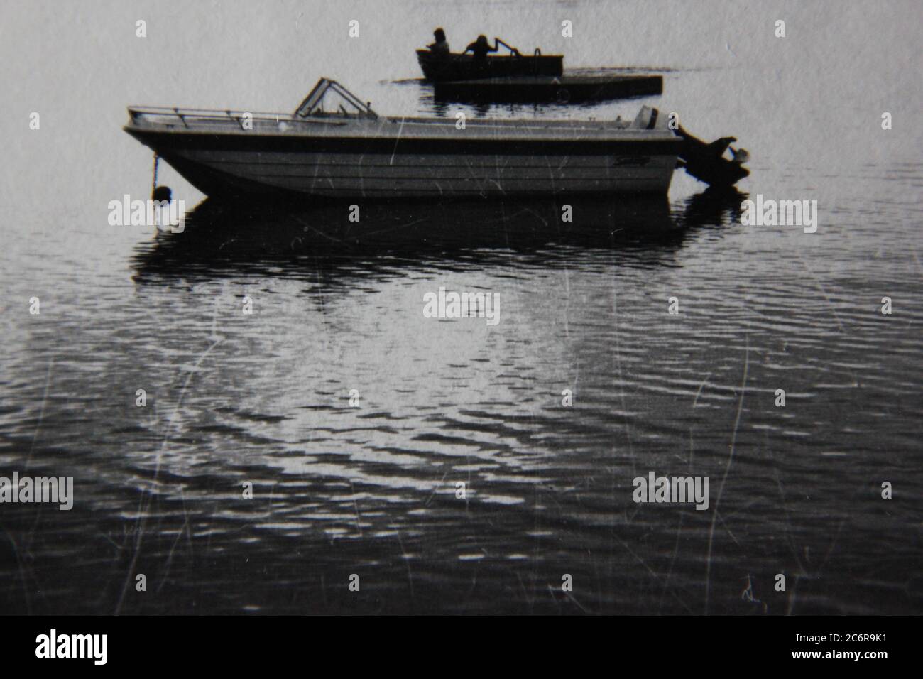 Fine 70s vintage black and white lifestyle photography of boats ...