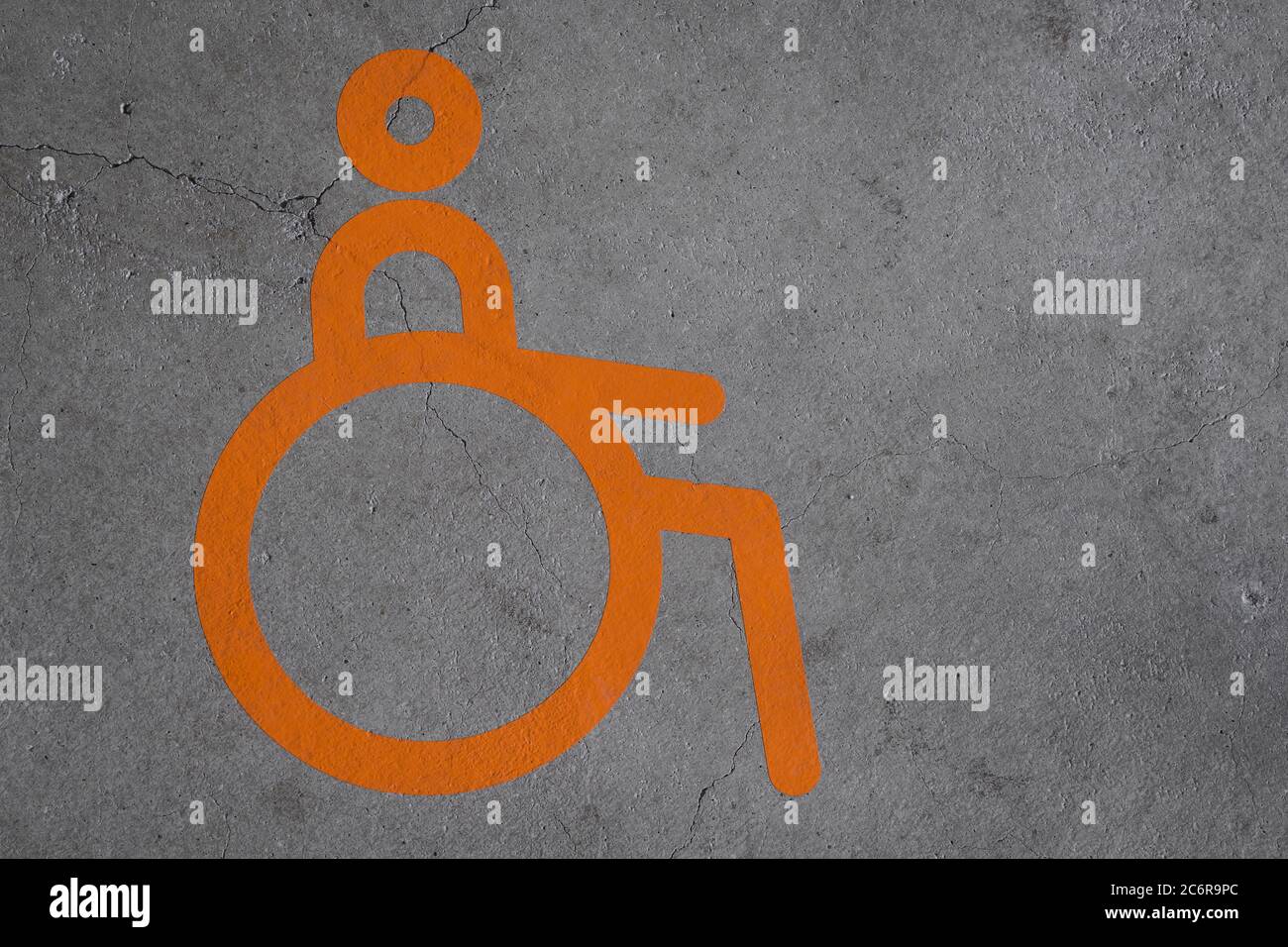 modern handicaped acces sign Stock Photo - Alamy