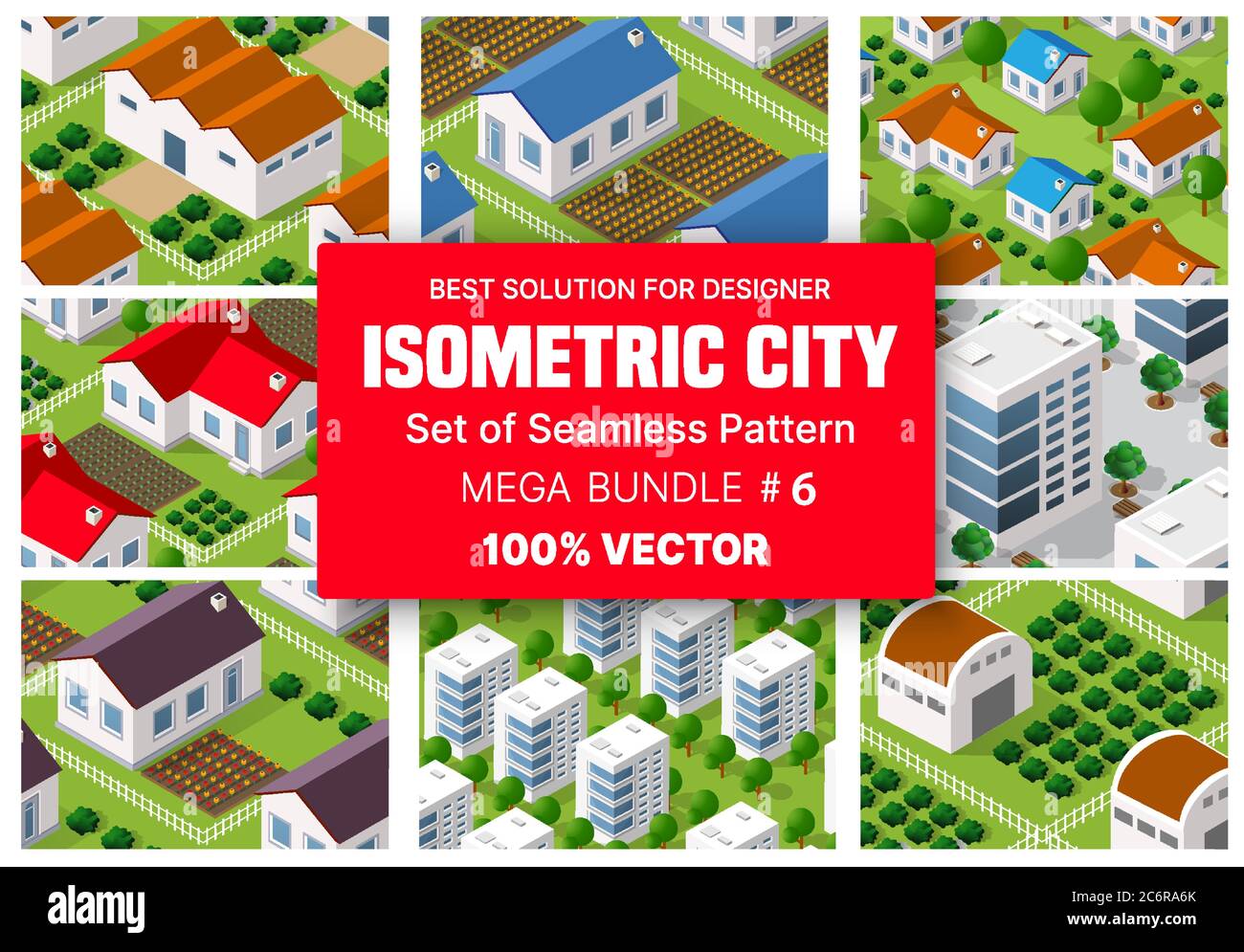 Isometric set of blocks module of areas Stock Vector Image & Art - Alamy