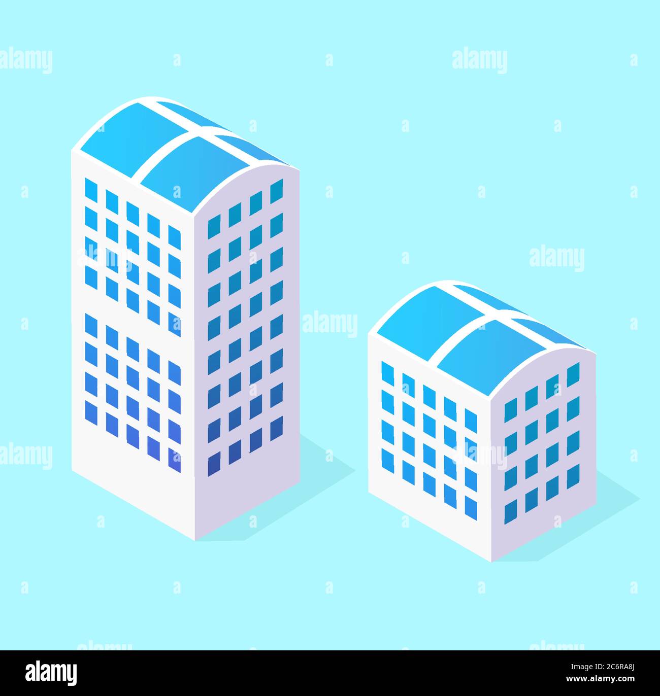 Isometric 3d module block district part Stock Vector Image & Art - Alamy