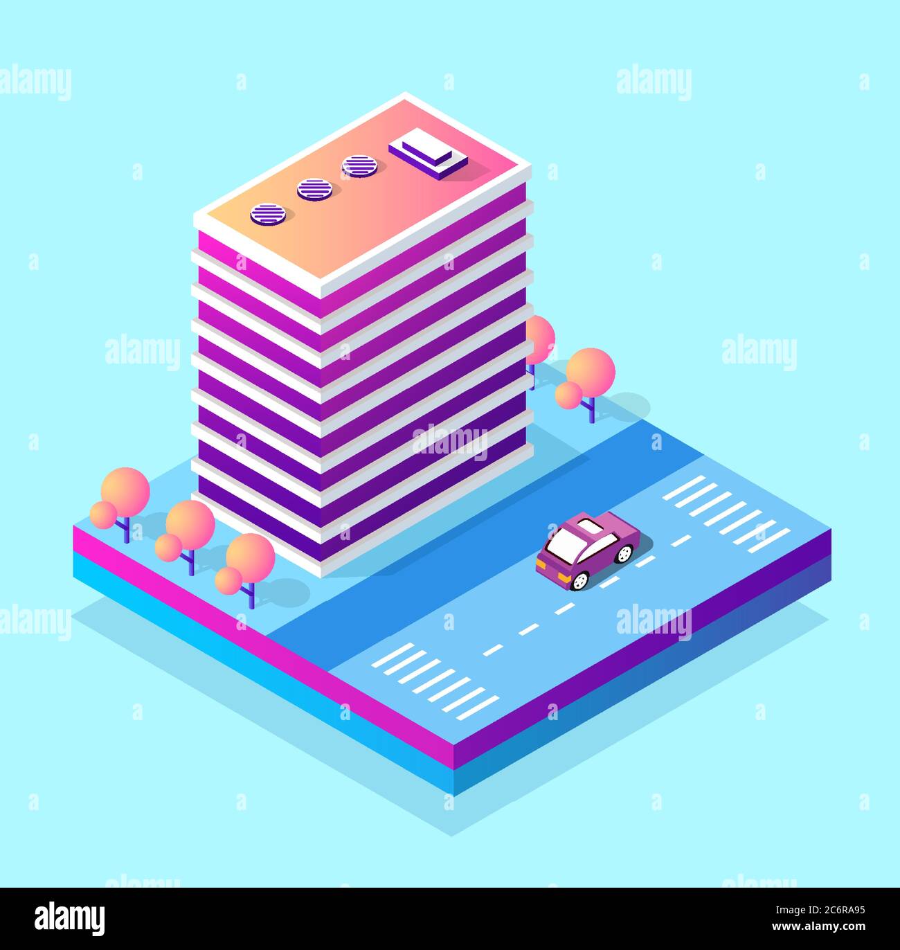 Isometric 3d module block district part Stock Vector Image & Art - Alamy