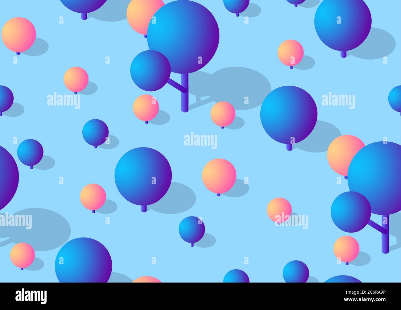 Isometric seamless repeating background of the district Stock Vector ...