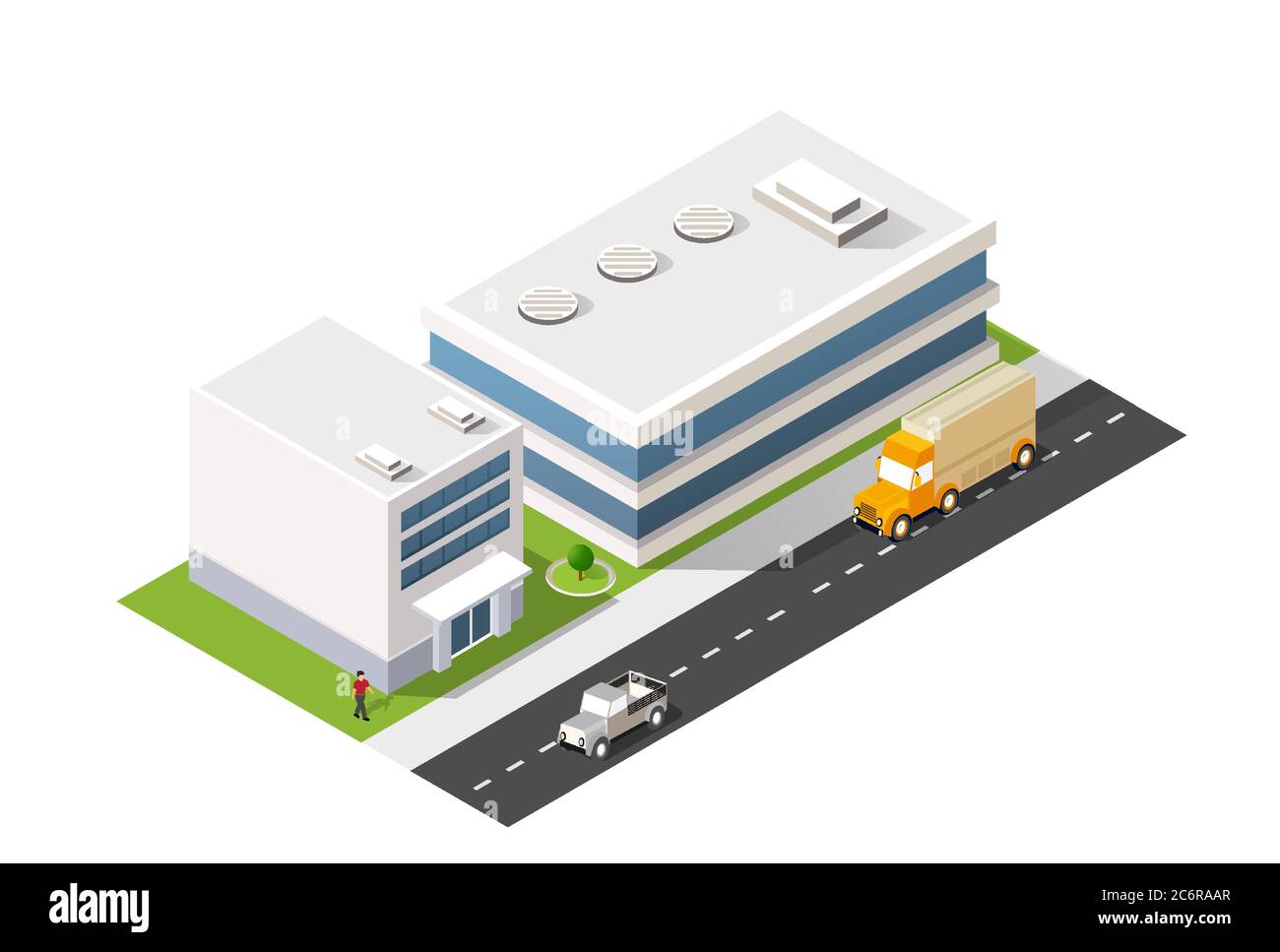 Isometric 3d module block district part Stock Vector Image & Art - Alamy