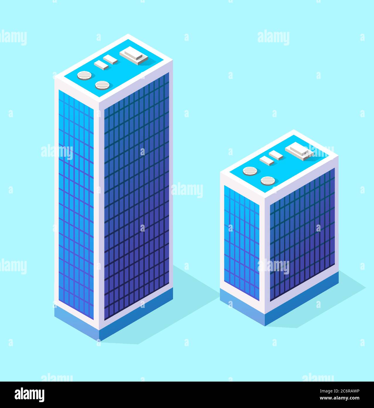 Isometric 3d module block district part Stock Vector Image & Art - Alamy