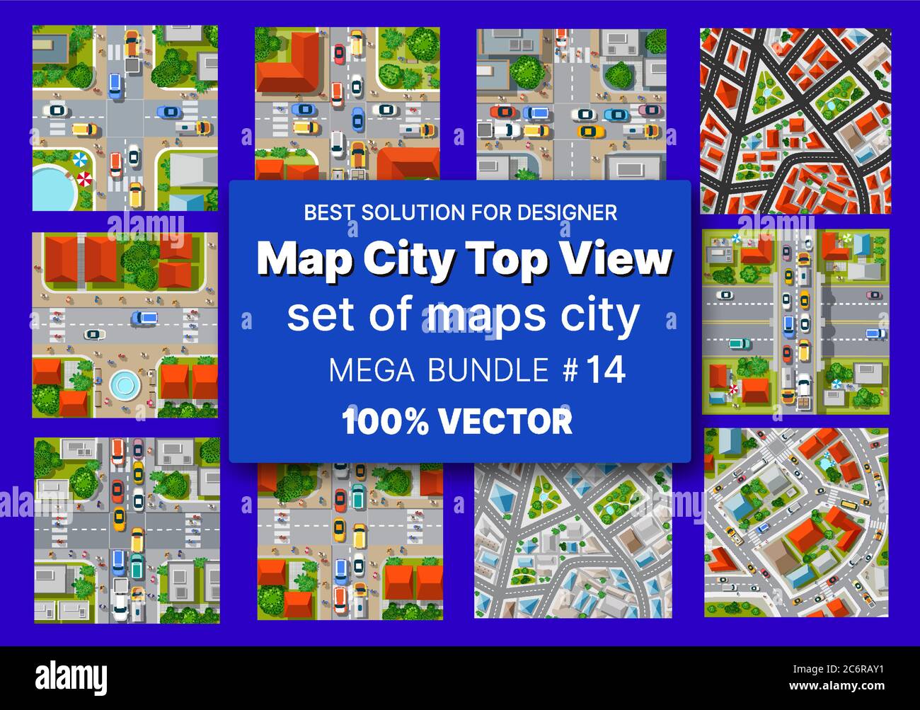 Map city top view set architecture design Stock Vector Image & Art - Alamy