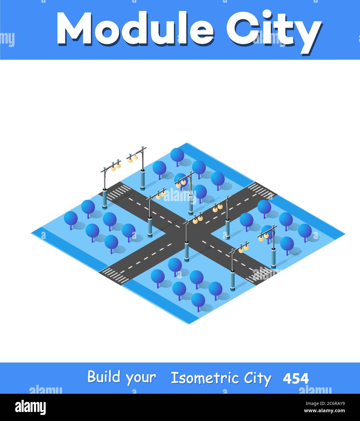 The crossroad intersection road street set Stock Vector Image & Art - Alamy