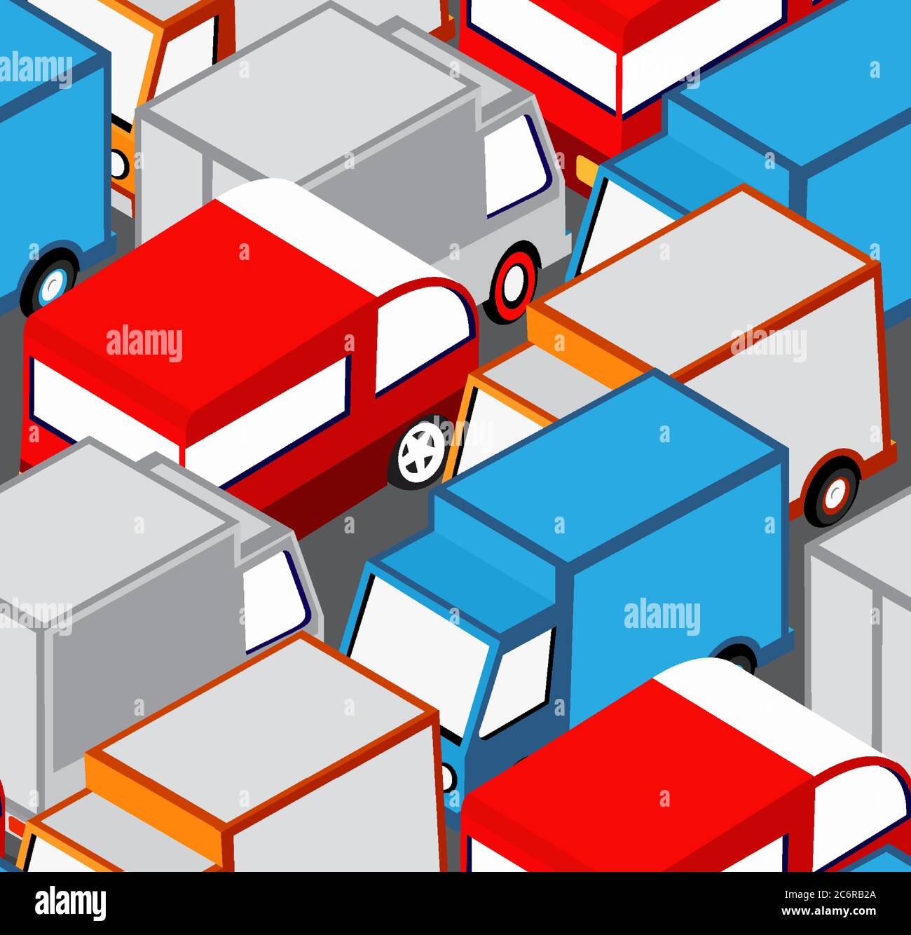 Seamless repeating urban pattern Isometric area Stock Vector Image ...