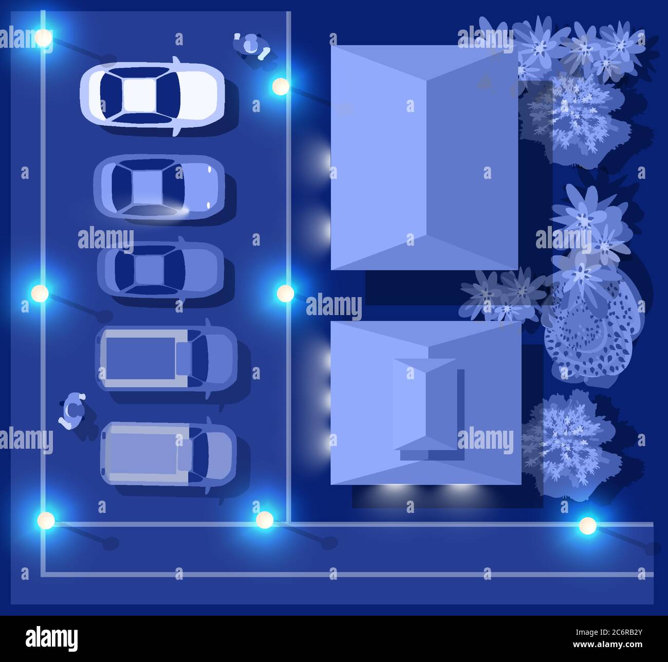 Night neon view electric Stock Vector Images - Alamy