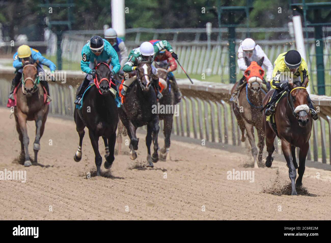 Wilmington, DE, USA. 11th July, 2020. Horse Mavilus (MD) & Jockey CAROL ...