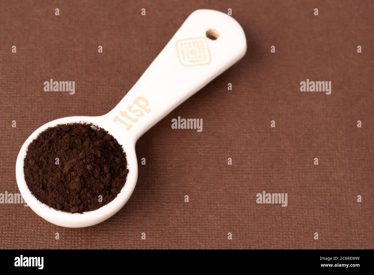 Teaspoon with cocoa powder hi-res stock photography and images - Alamy