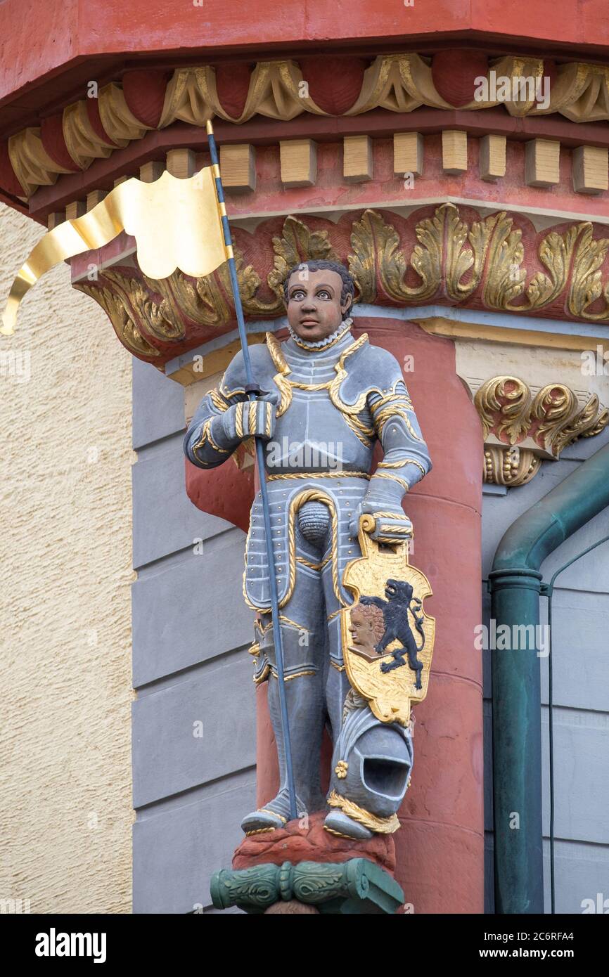 Coburg, Germany. 25th June, 2020. The statue of Saint Mauritius, also ...