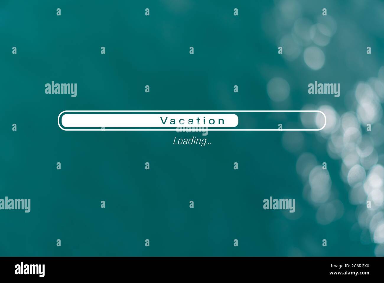 Vacation loading qoute on nature blur ocean travel tourism season ...