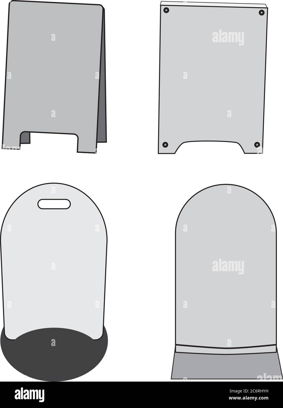 Four blank advertising boards Stock Vector Image & Art - Alamy