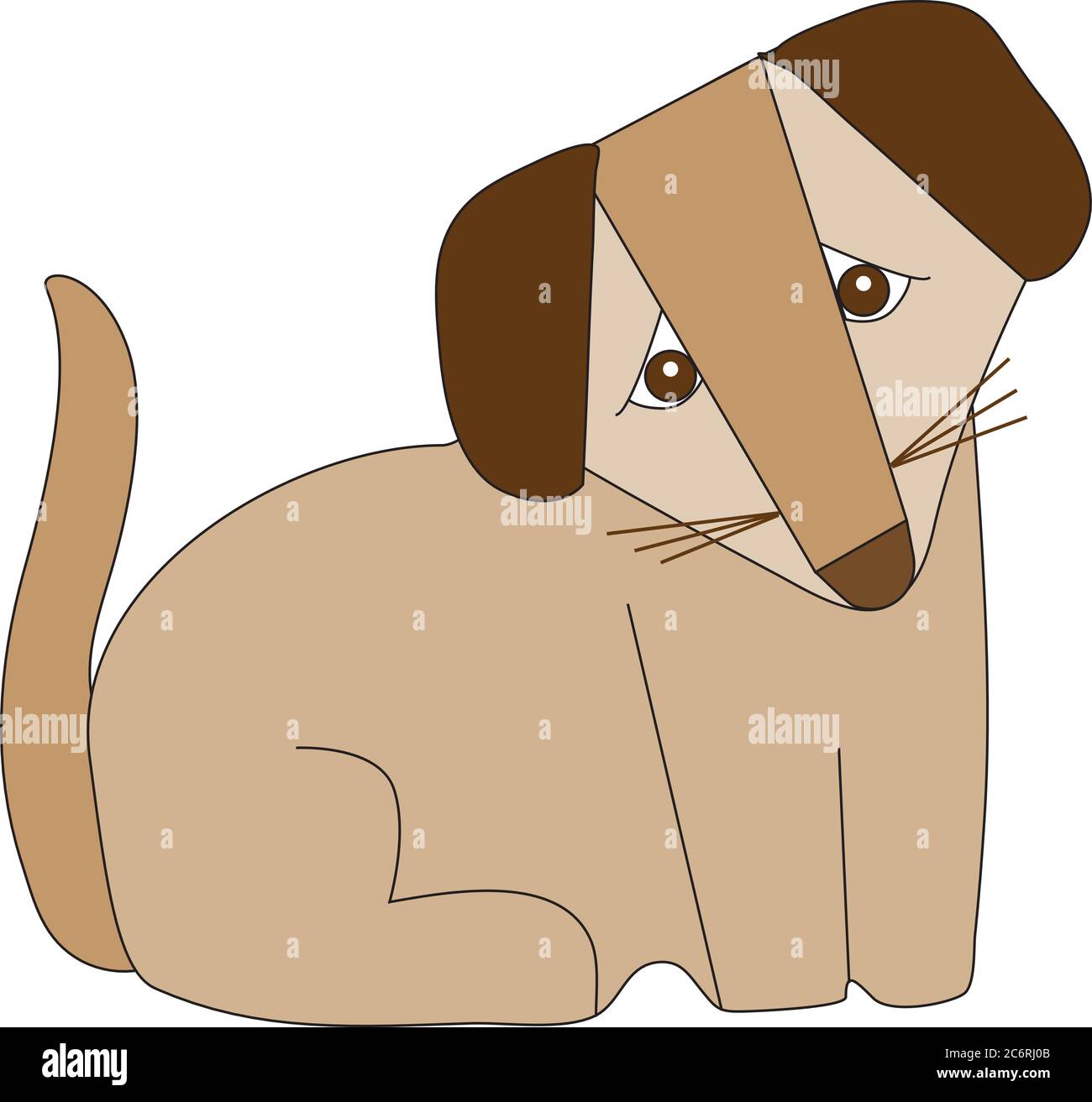 Adorable brown puppy dog Stock Vector Image & Art - Alamy