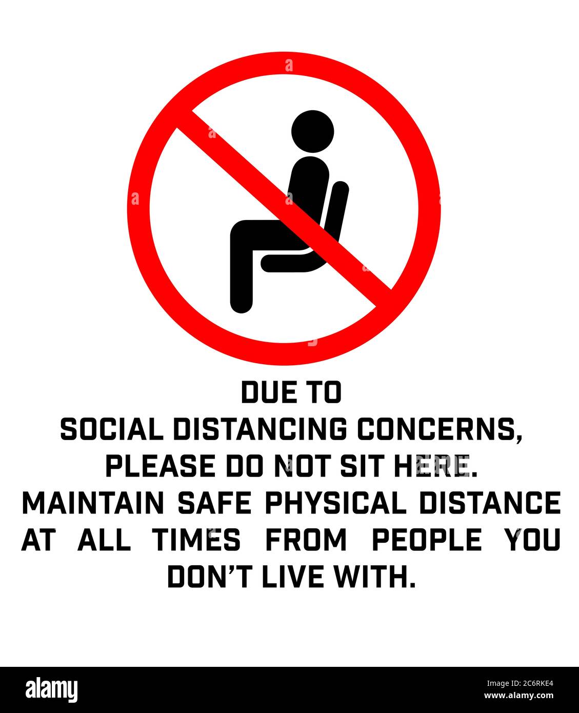 Do Not Sit Here Signage for restaurants and public places inorder to ...