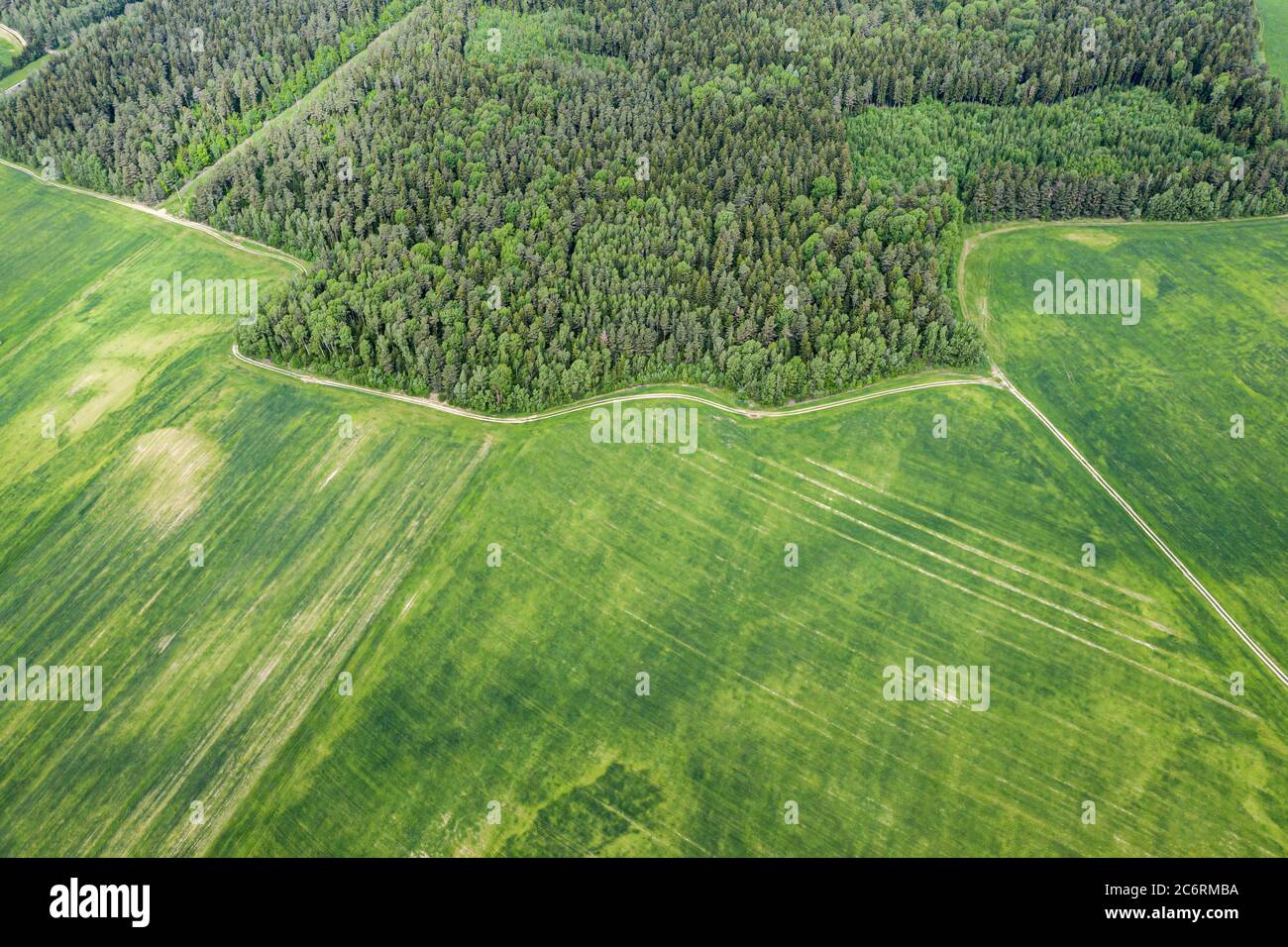 Grass field birds eye view hi-res stock photography and images - Alamy