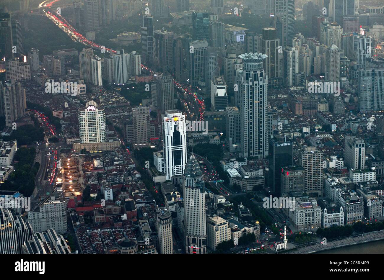 Shanghai tower from the bund hi-res stock photography and images - Alamy