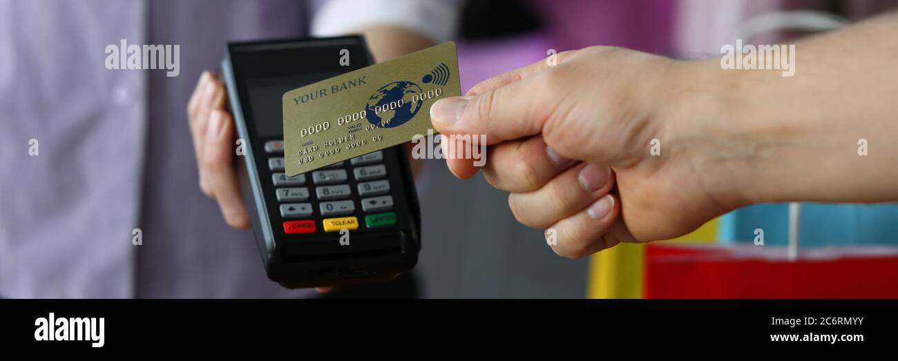 Quick procedure of paying expense Stock Photo - Alamy